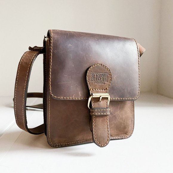 Stone Ridge | Bags | Vintage Y2k Stone Ridge Leather Rectengular Small ...